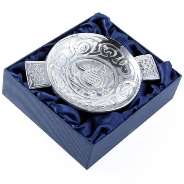 MINI Quaich, Thistle Design – The Perfect Scottish Gift